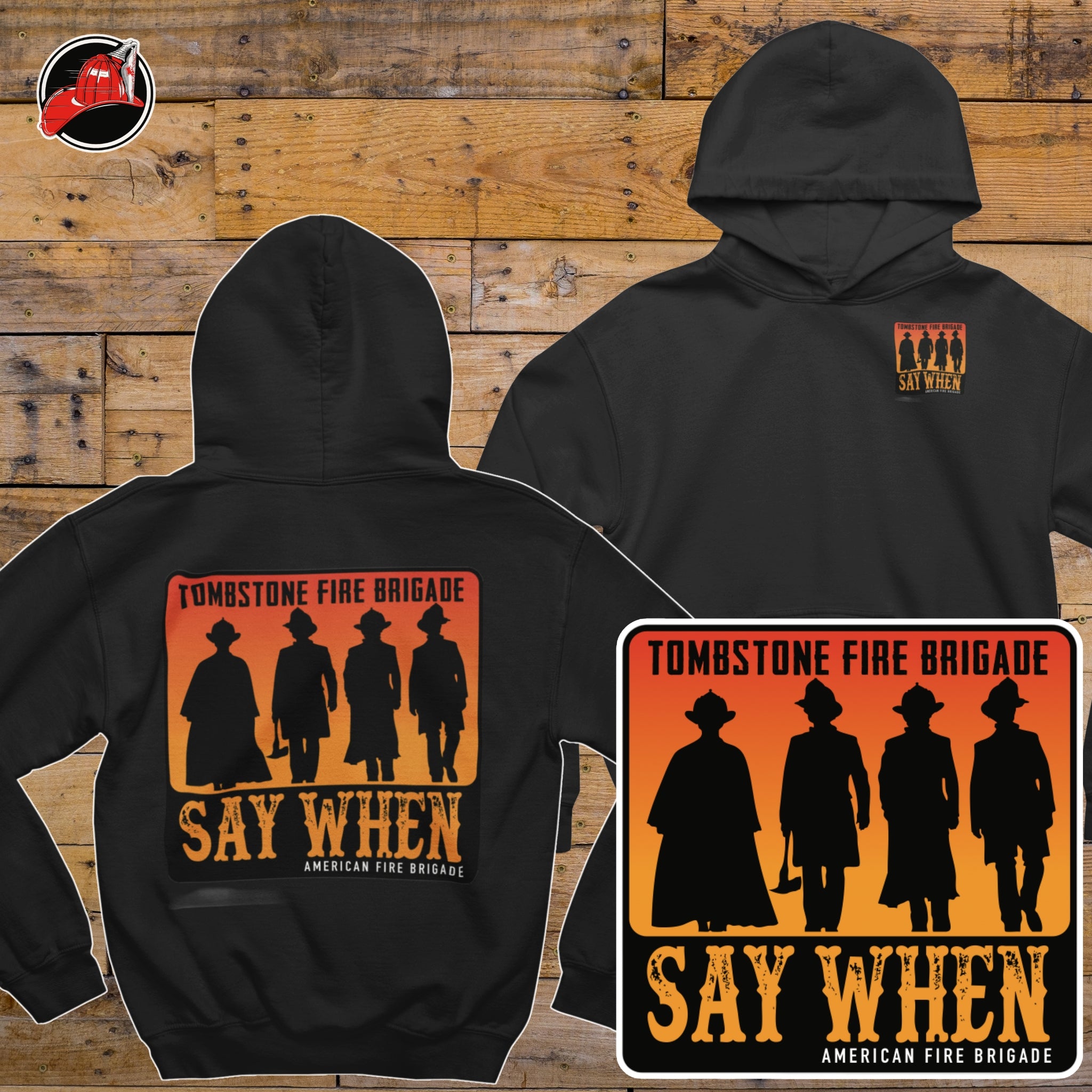 Tombstone Fire Brigade Hoodie | American Fire Brigade