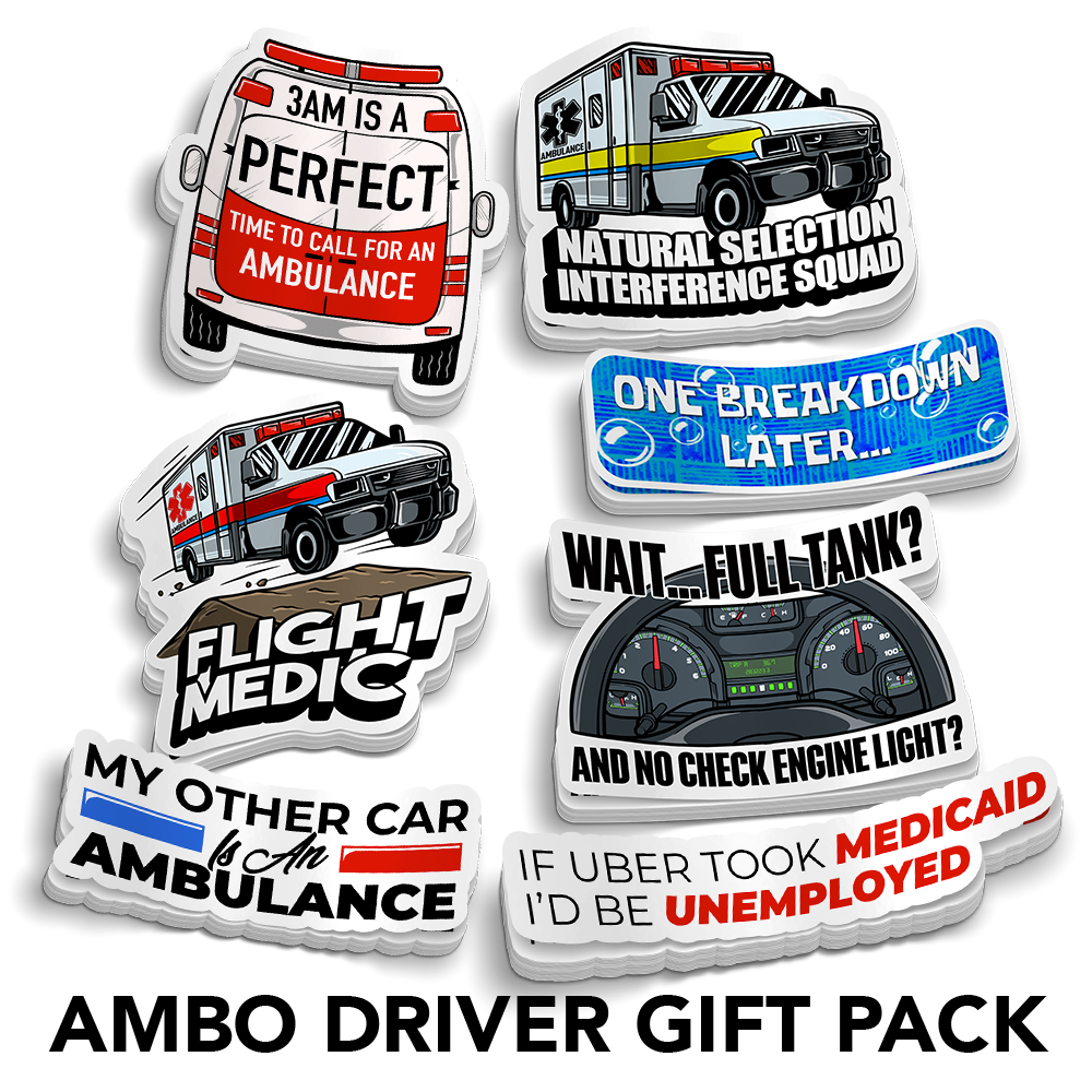 Ambulance Driver | Sticker Gift Packs | American Fire Brigade