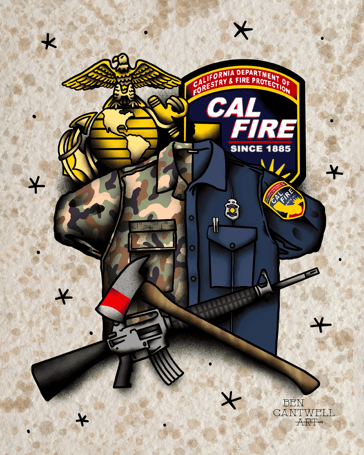Marines and Cal Fire Uniform | American Fire Brigade