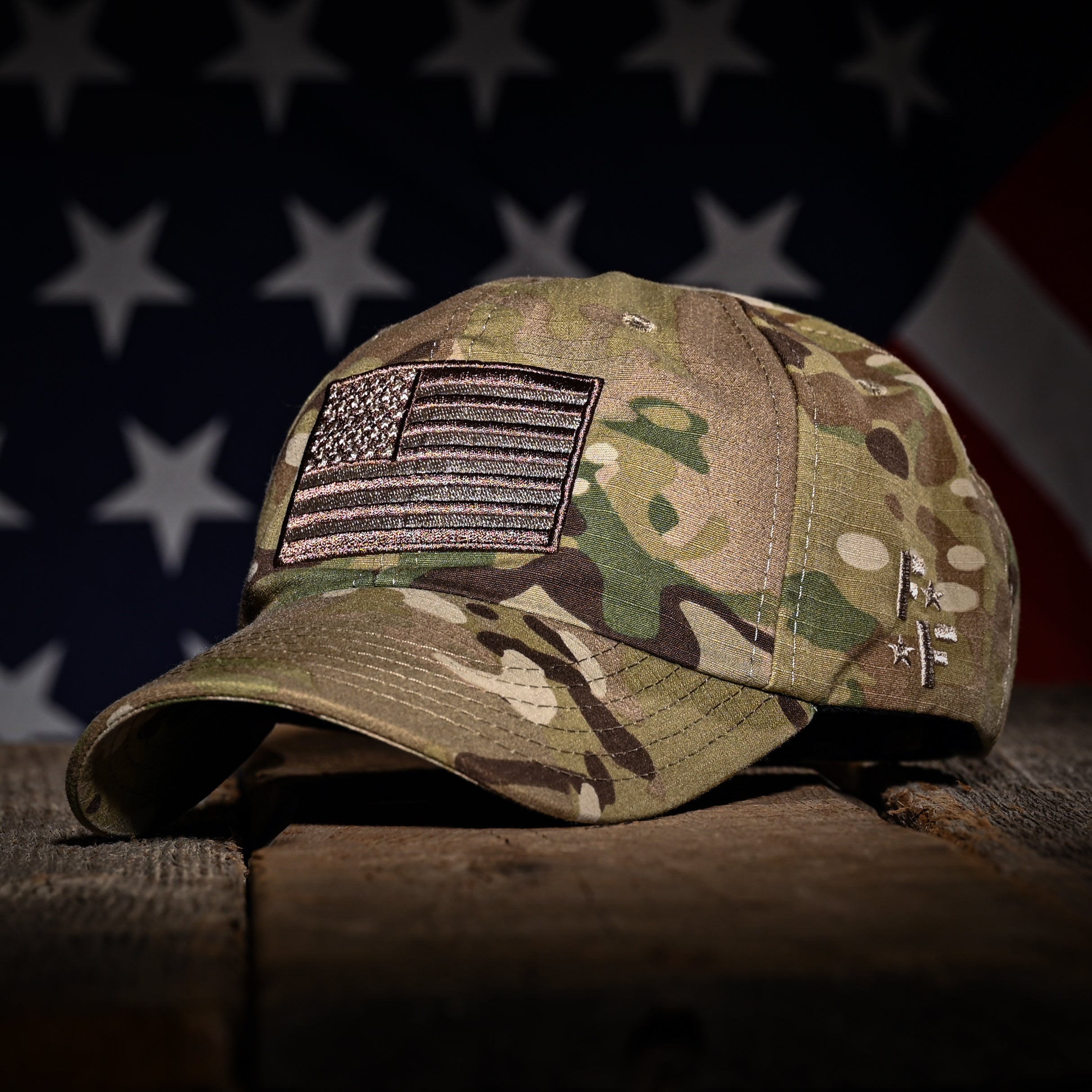 Multicam Full Fabric American Flag Range Hat | American Fire Brigade